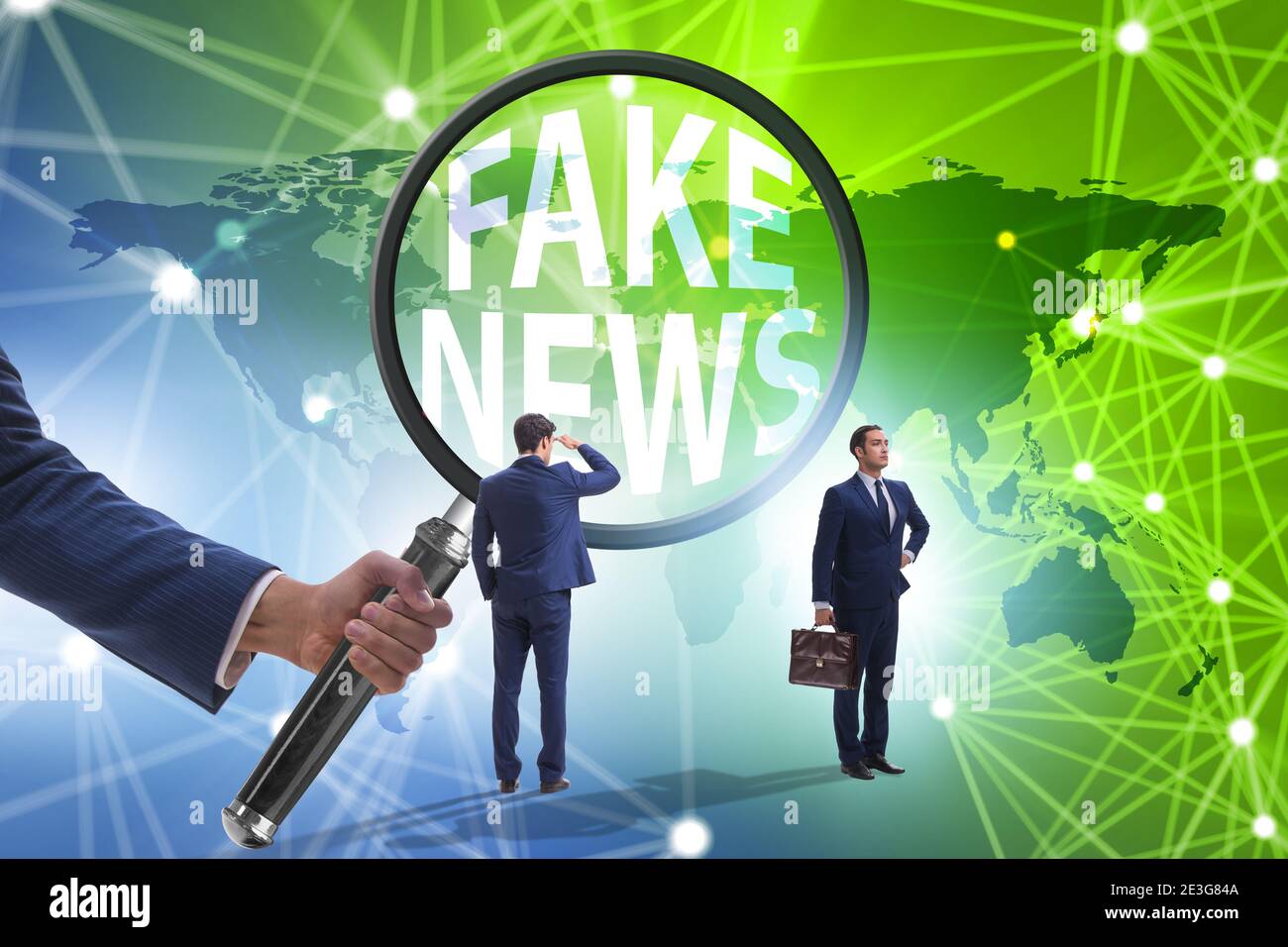 Fake news concept in the information manipulation concept Stock Photo ...
