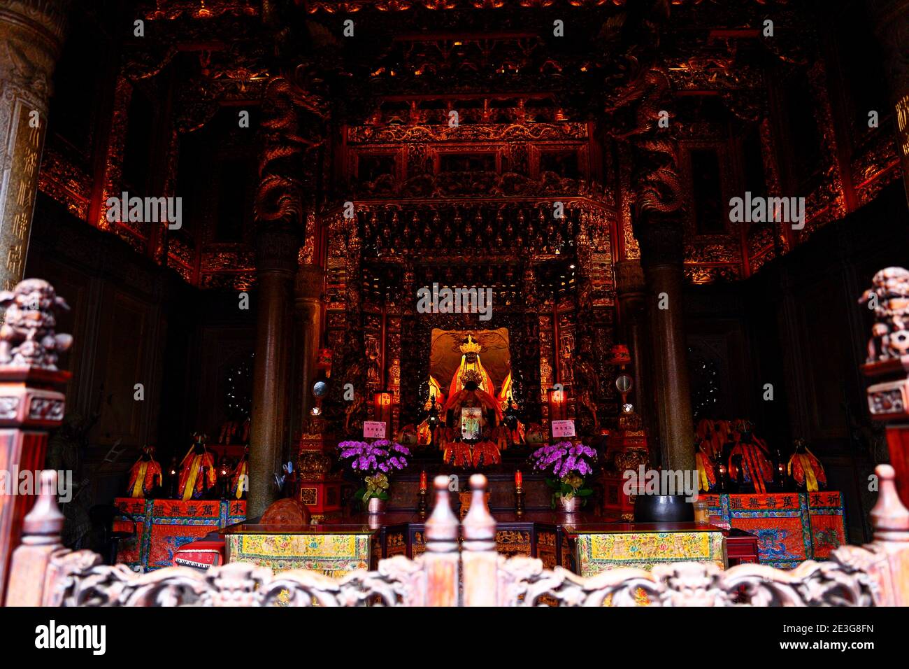 Sanxia Qingshui Zushi Temple with elaborate carvings and sculptures in ...