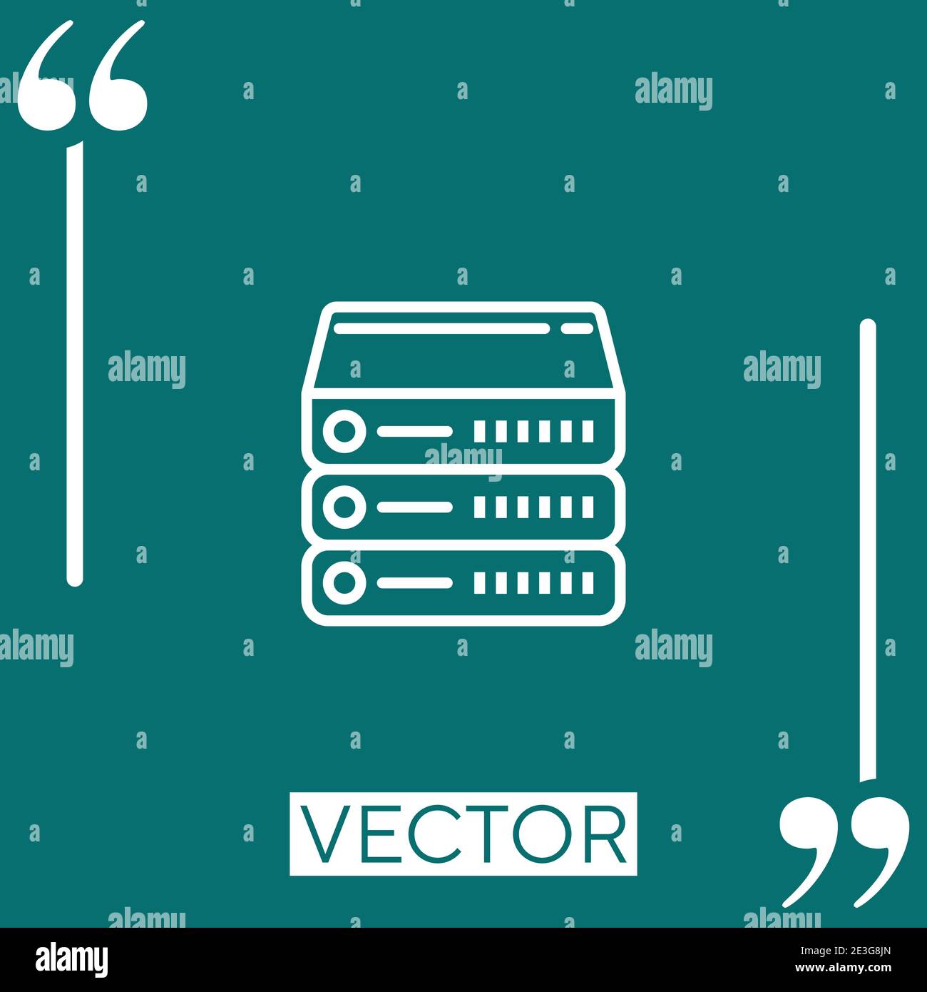 server Linear icon. Editable stroke line Stock Vector Image & Art - Alamy