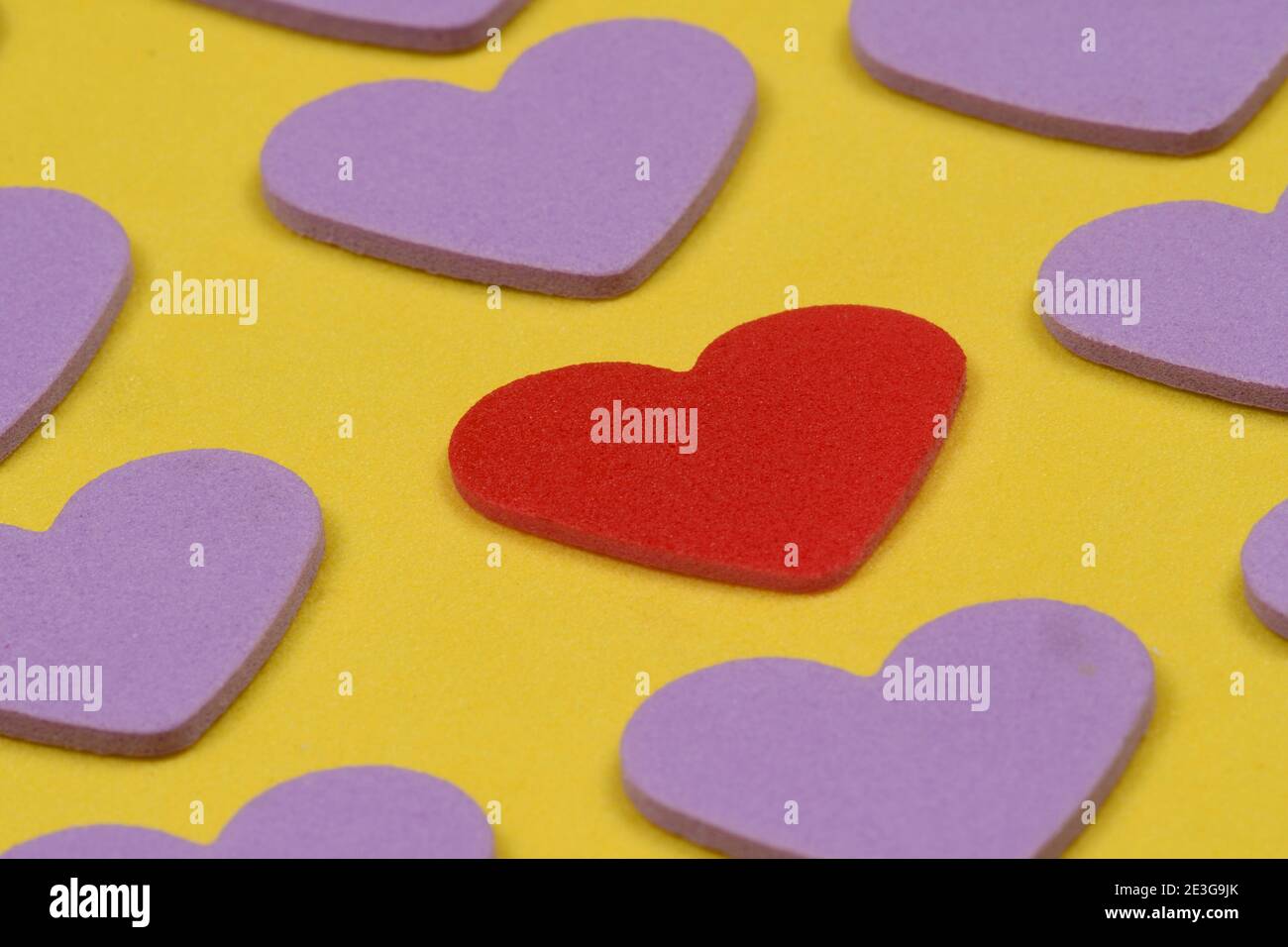 mosaic background with heart shapes to remember valentine's day Stock ...