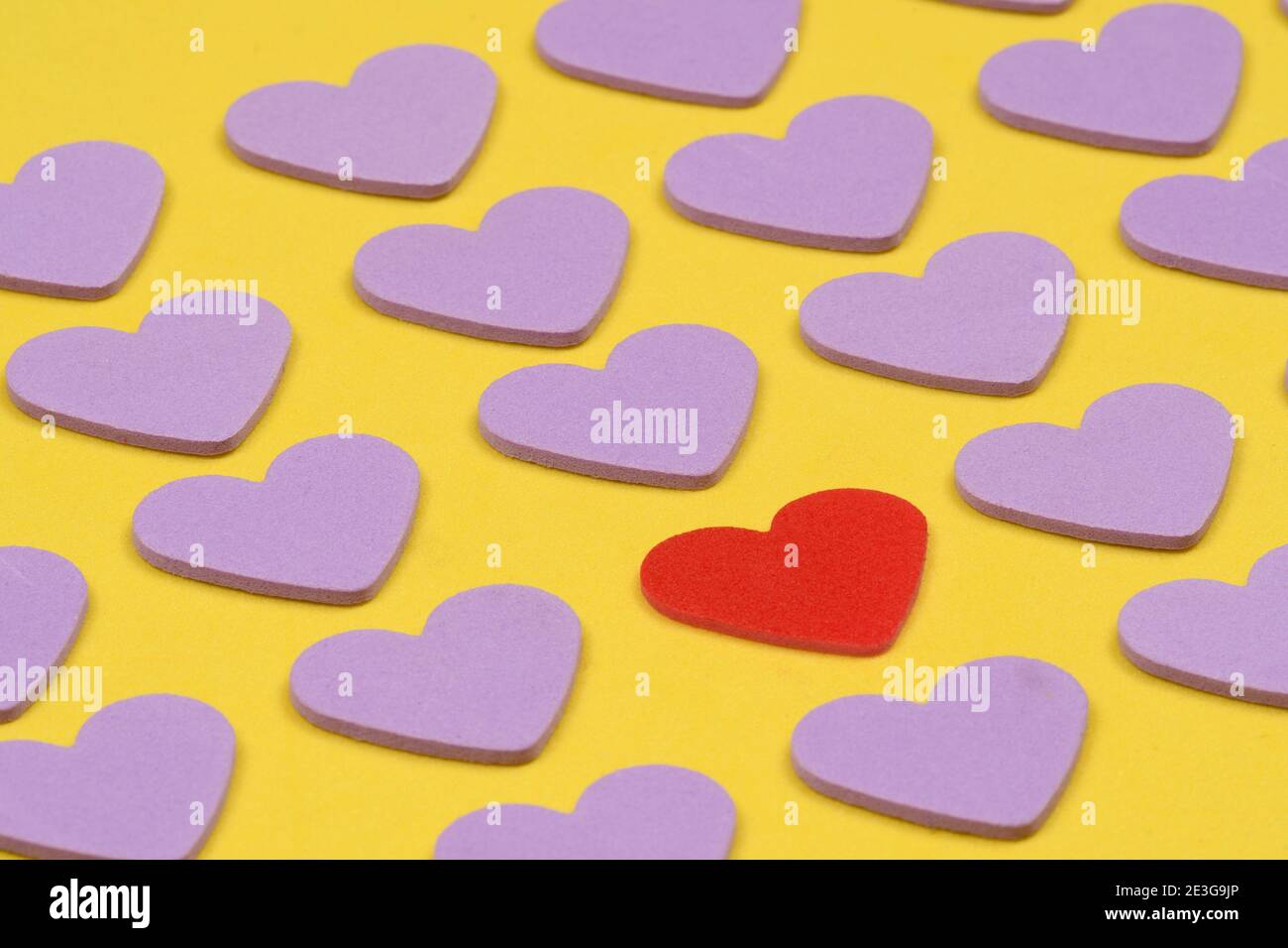 mosaic background with heart shapes to remember valentine's day Stock ...