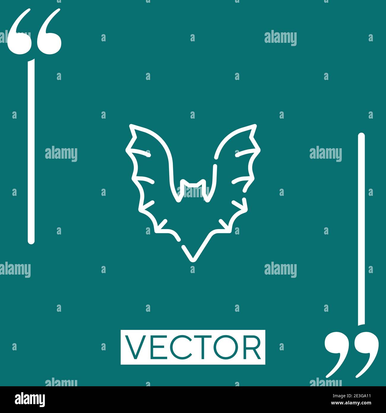 bat Linear icon. Editable stroke line Stock Vector Image & Art - Alamy