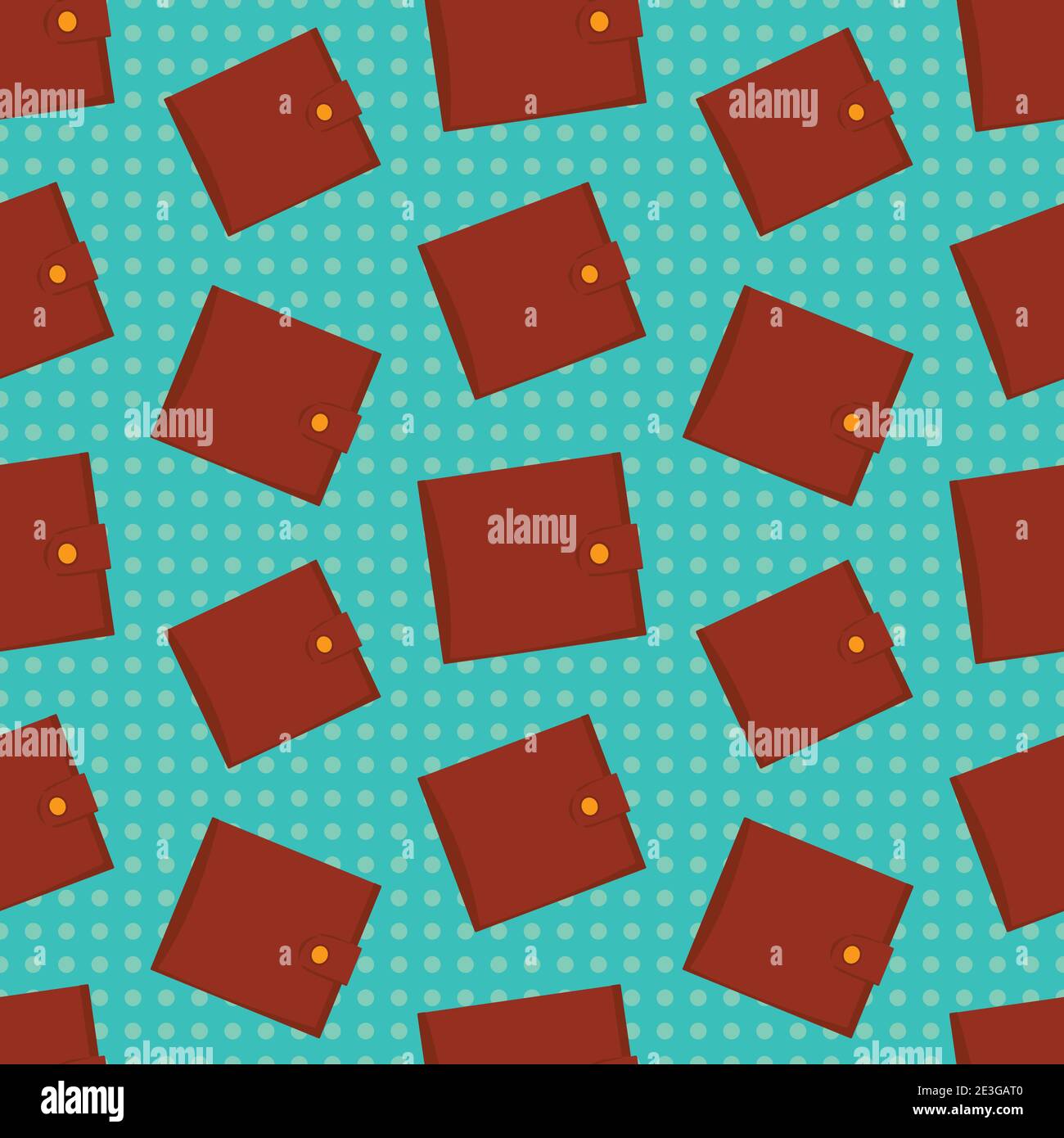 brown wallet seamless pattern vector illustration Stock Vector Image ...
