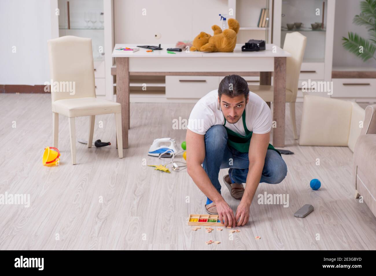 Cleaning after kids party hi-res stock photography and images - Alamy