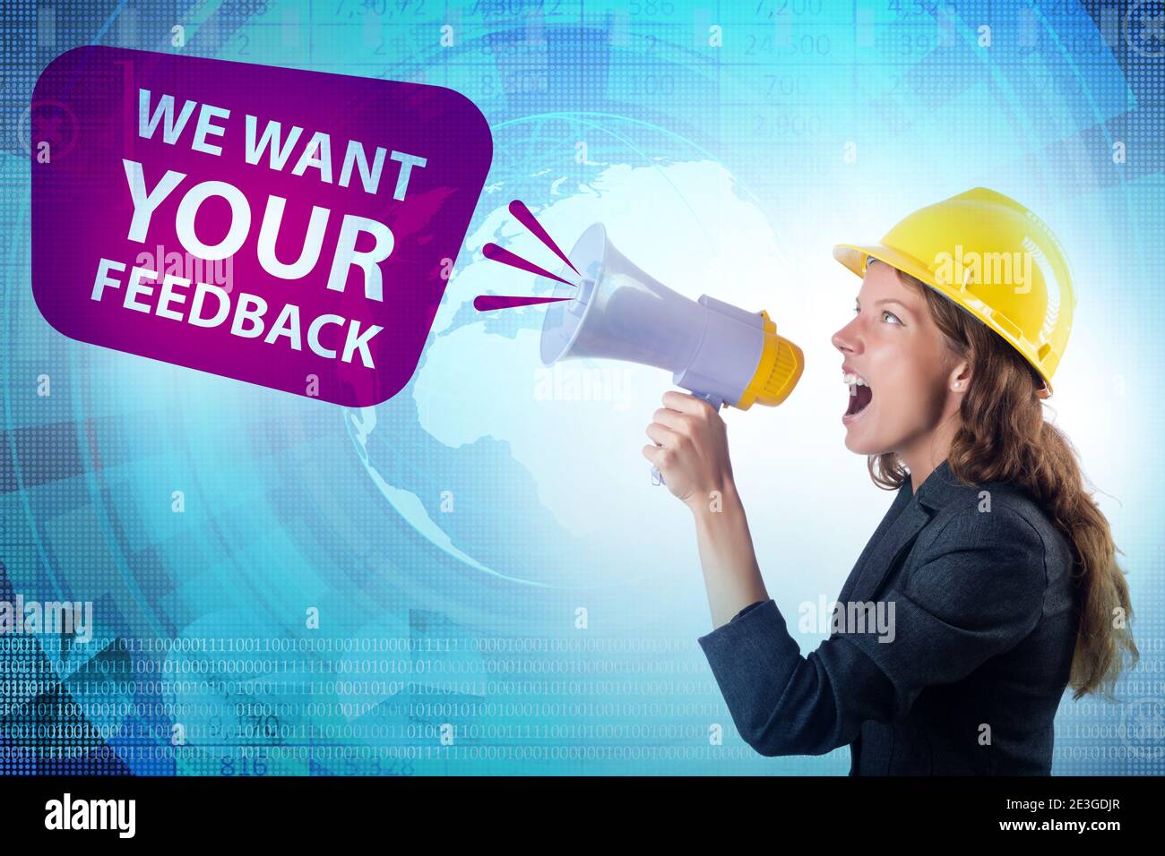 Concept of receiving feedback from the customers Stock Photo - Alamy