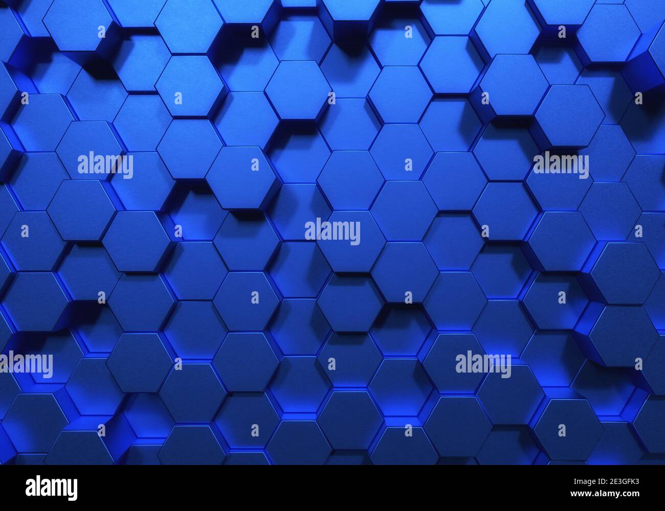 Blue Honeycomb Design