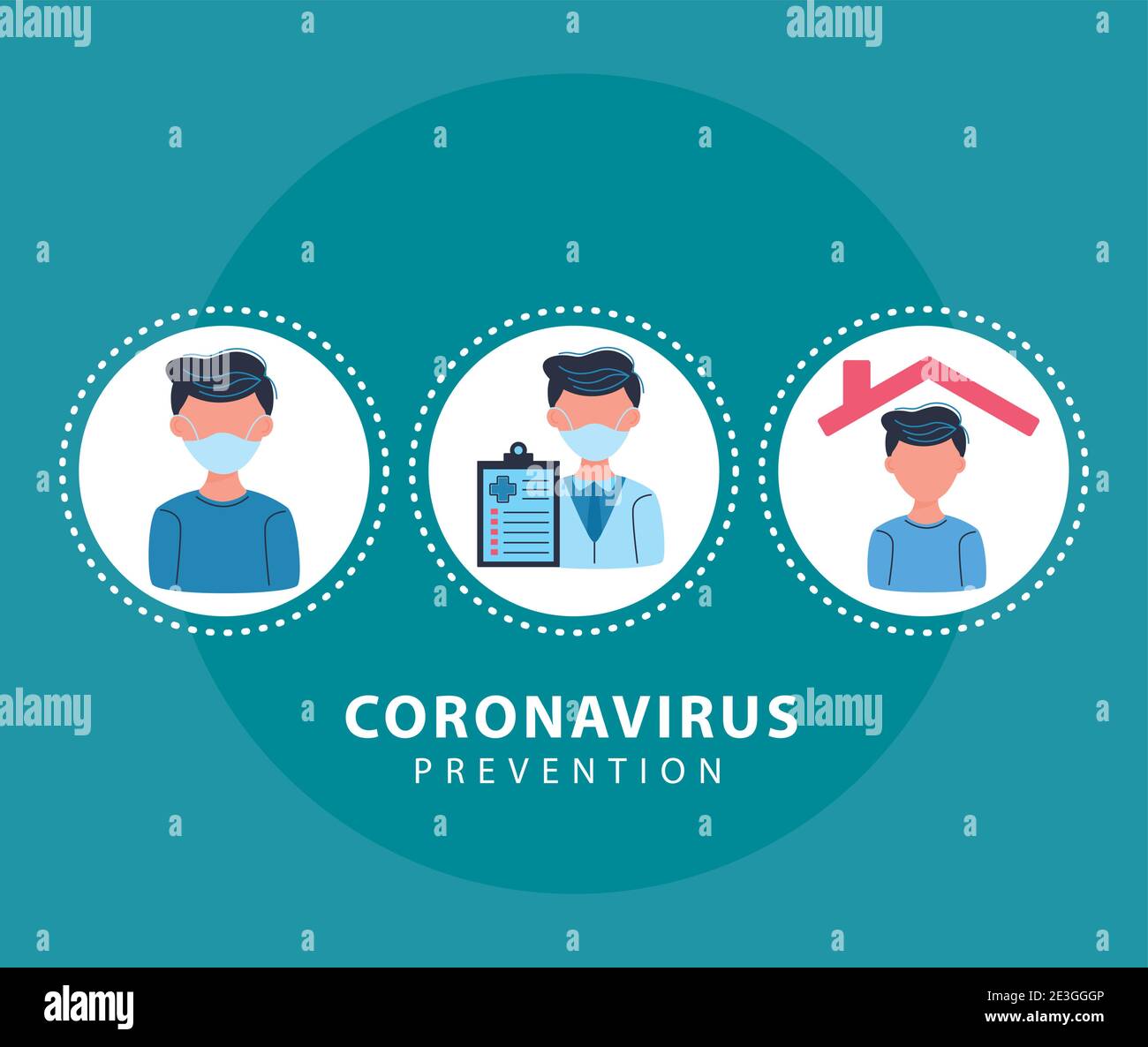icons covid19 prevention in circular frames vector illustration design ...