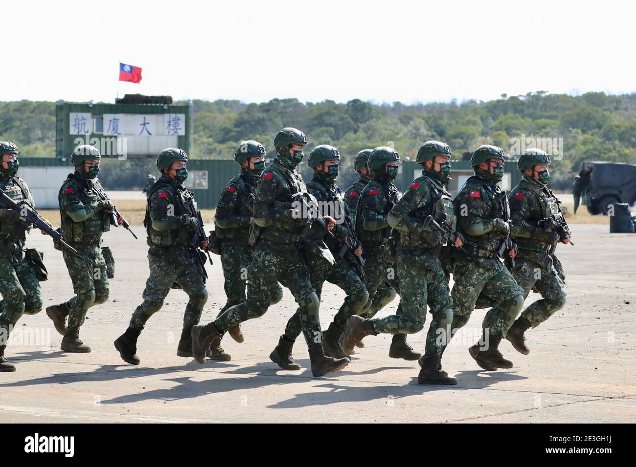 Hsinchu, Hsinchu, Taiwan. 19th Jan, 2021. Taiwanese National Army ...