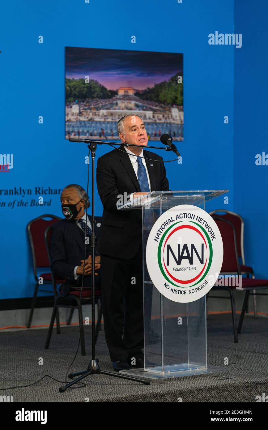 New York City, United States. 18th Jan, 2021. Rev. Al Sharpton hosted ...