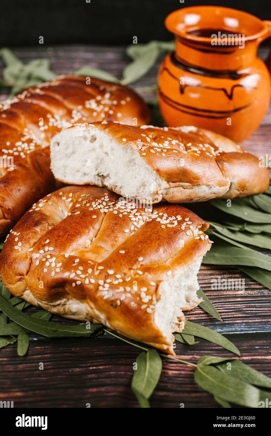 Traditional mexican bread called "Pan de fiesta" from Tlaxcala and ...