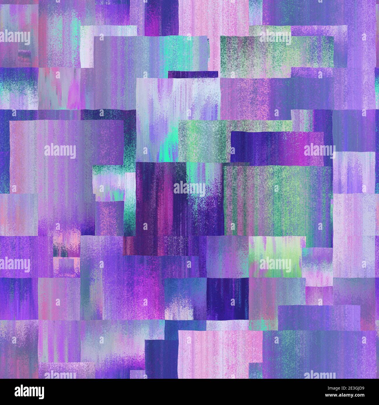 Seamless rectangle geo tile mosaic pattern swatch Stock Photo - Alamy