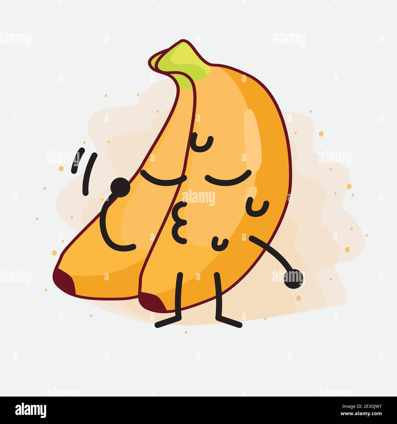 An illustration of cute banana fruit vector character Stock Vector Image & Art - Alamy