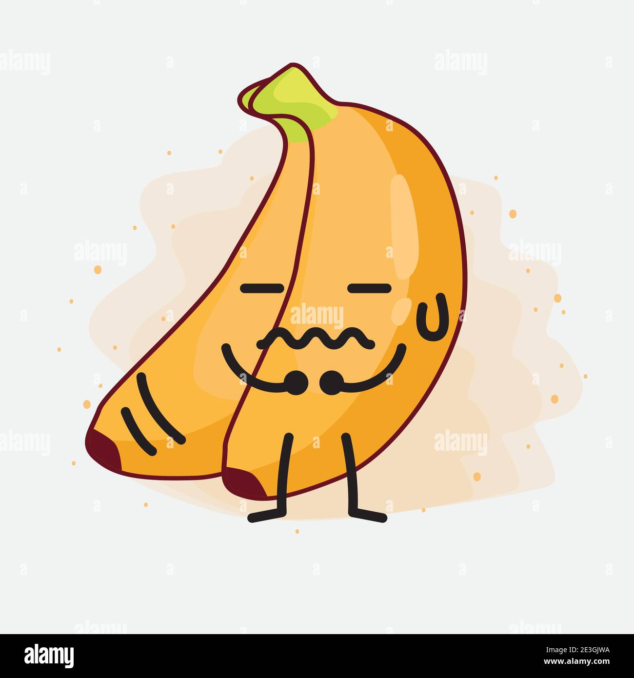 An illustration of cute banana fruit vector character Stock Vector Image & Art - Alamy