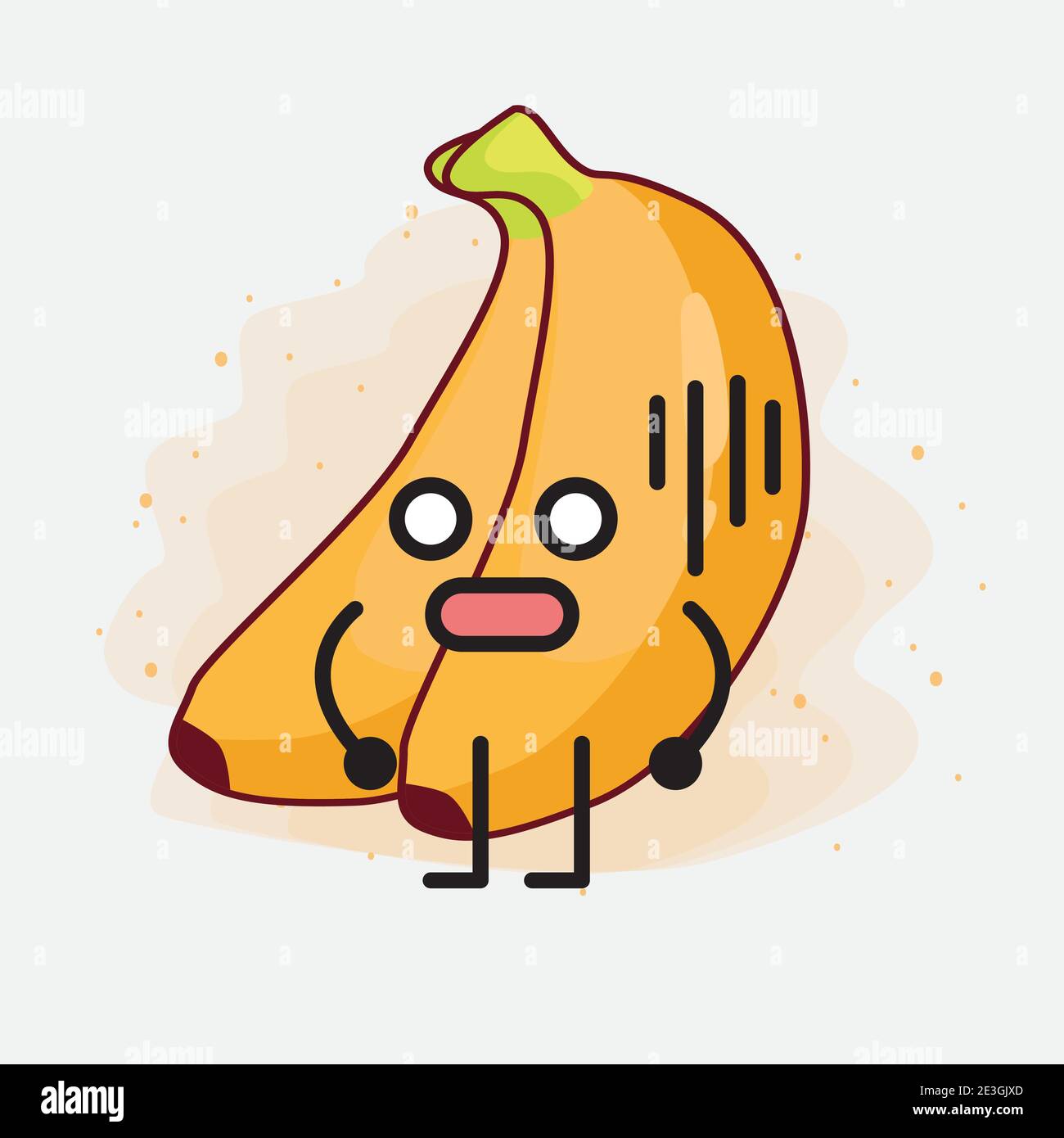 An illustration of cute banana fruit vector character Stock Vector Image & Art - Alamy
