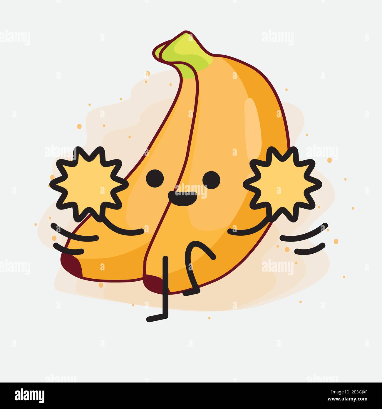 An illustration of cute banana fruit vector character Stock Vector Image & Art - Alamy