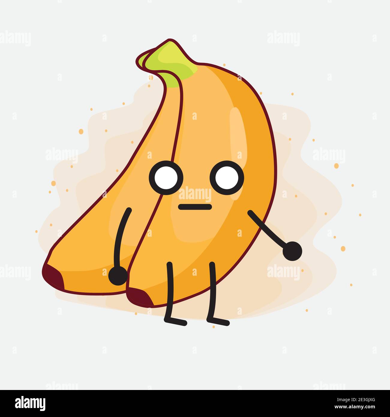 An illustration of cute banana fruit vector character Stock Vector Image & Art - Alamy
