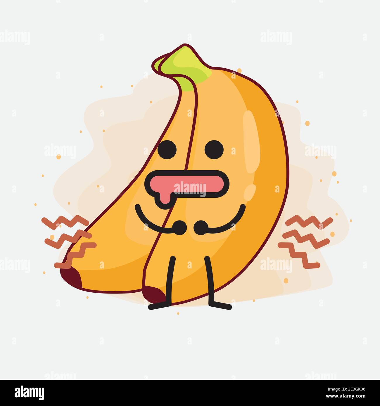 An illustration of cute banana fruit vector character Stock Vector Image & Art - Alamy