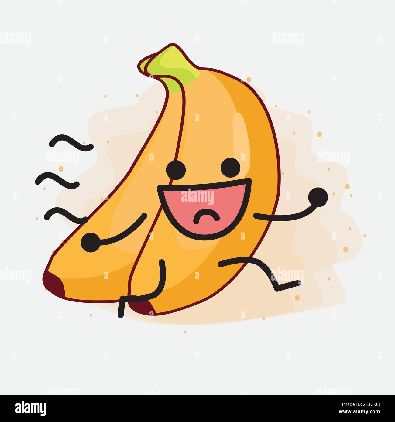 An illustration of cute banana fruit vector character Stock Vector Image & Art - Alamy