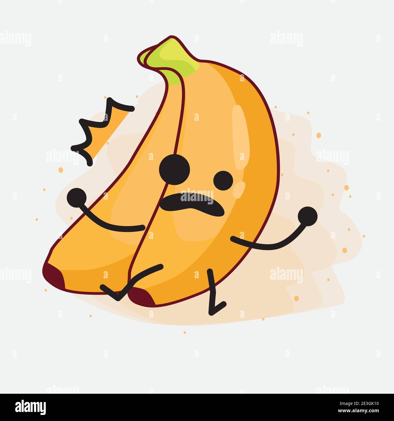 An illustration of cute banana fruit vector character Stock Vector Image & Art - Alamy