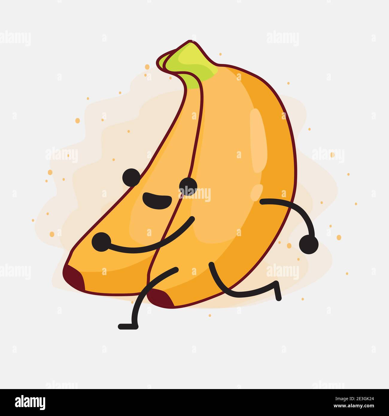 An illustration of cute banana fruit vector character Stock Vector Image & Art - Alamy