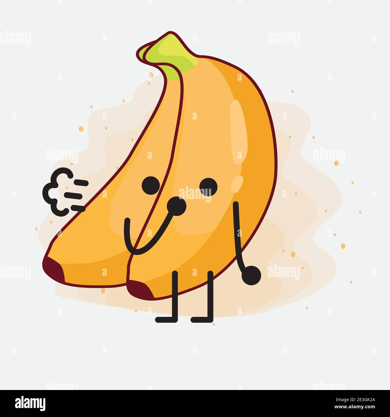An illustration of cute banana fruit vector character Stock Vector Image & Art - Alamy