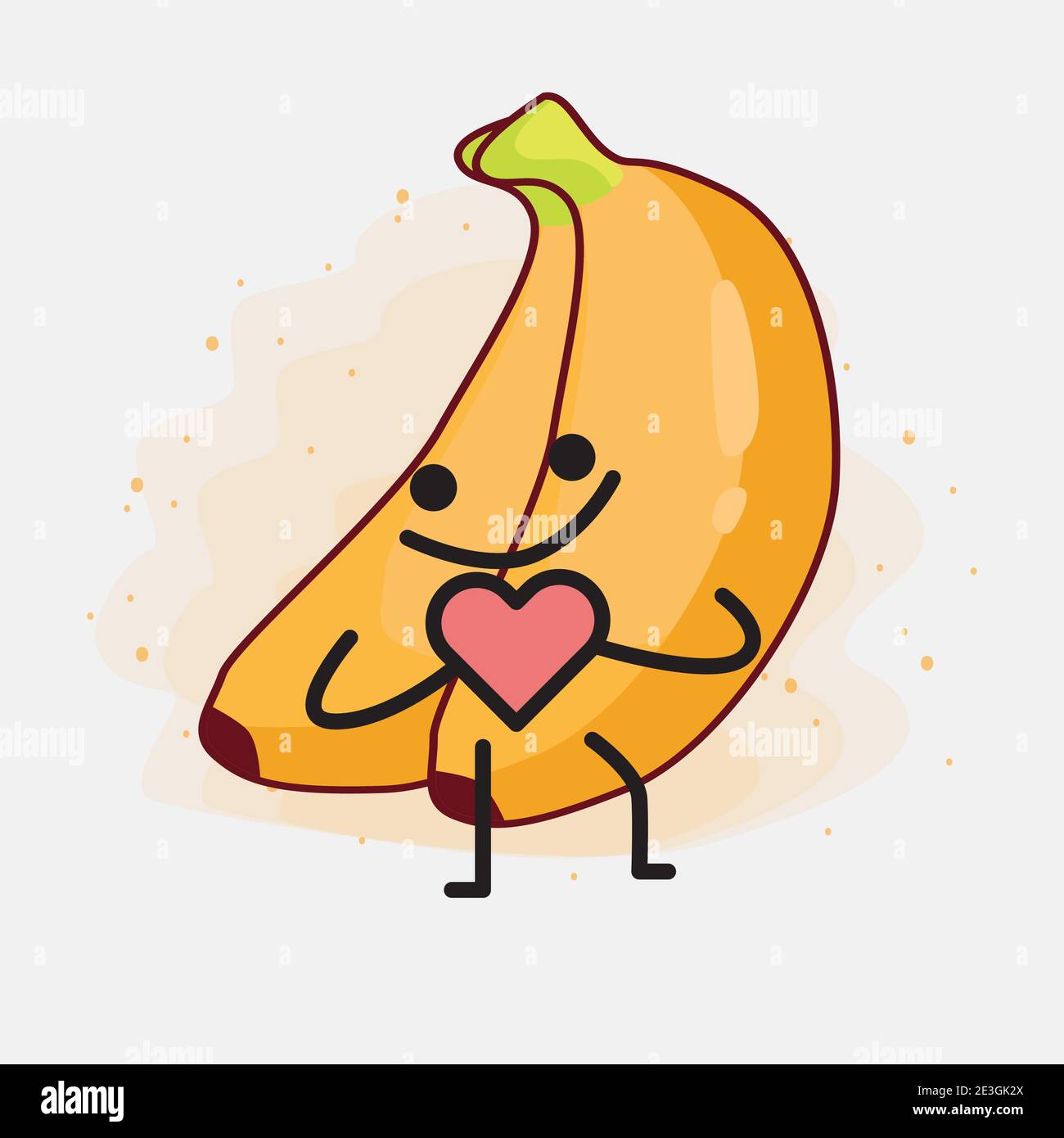 An illustration of cute banana fruit vector character Stock Vector Image & Art - Alamy