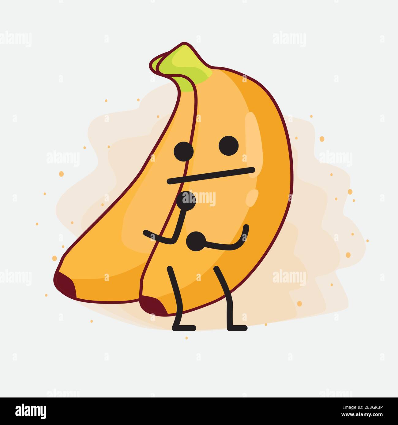 An illustration of cute banana fruit vector character Stock Vector Image & Art - Alamy
