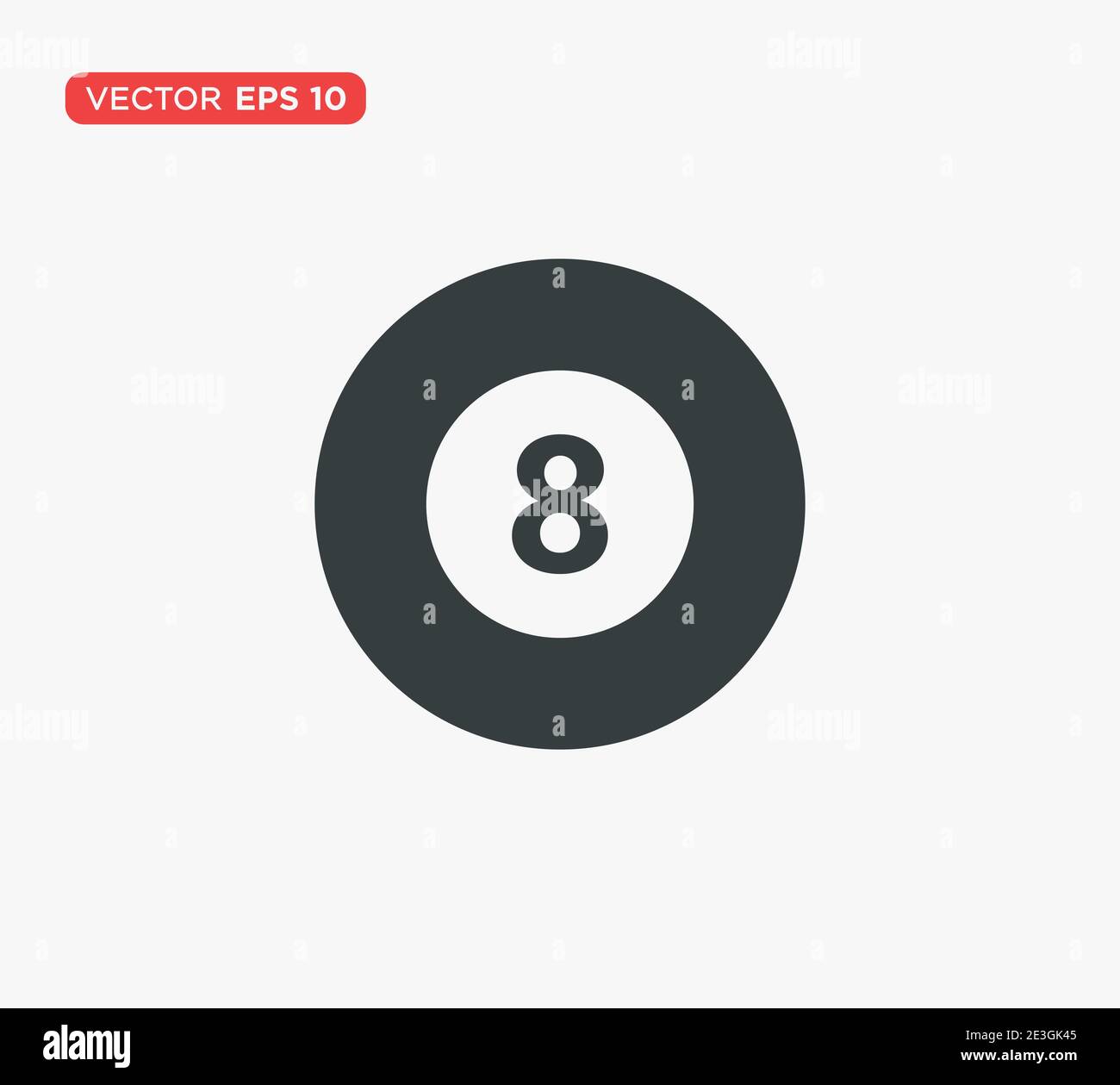 Number eight vector logo Cut Out Stock Images & Pictures - Alamy
