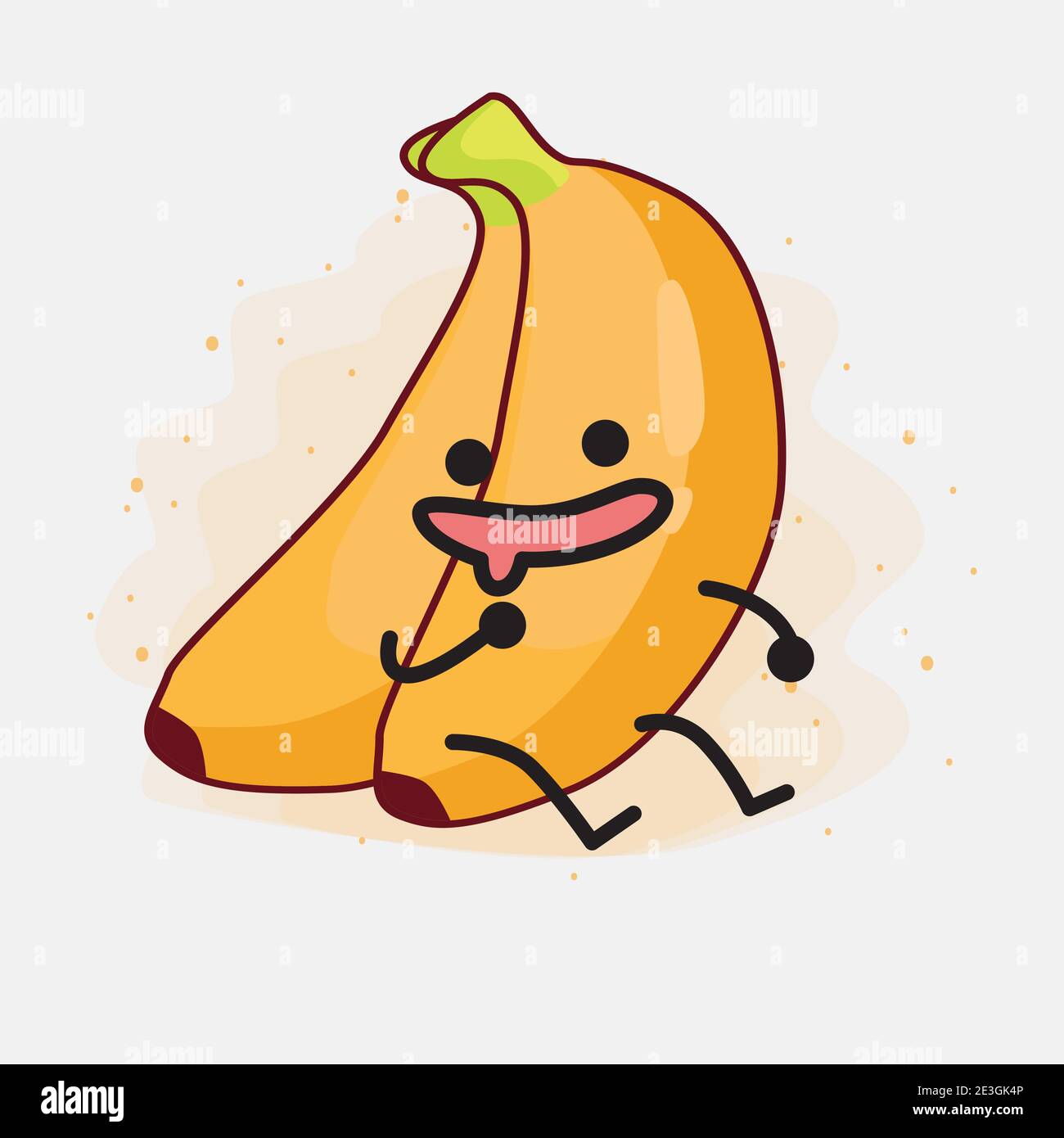 An illustration of cute banana fruit vector character Stock Vector Image & Art - Alamy