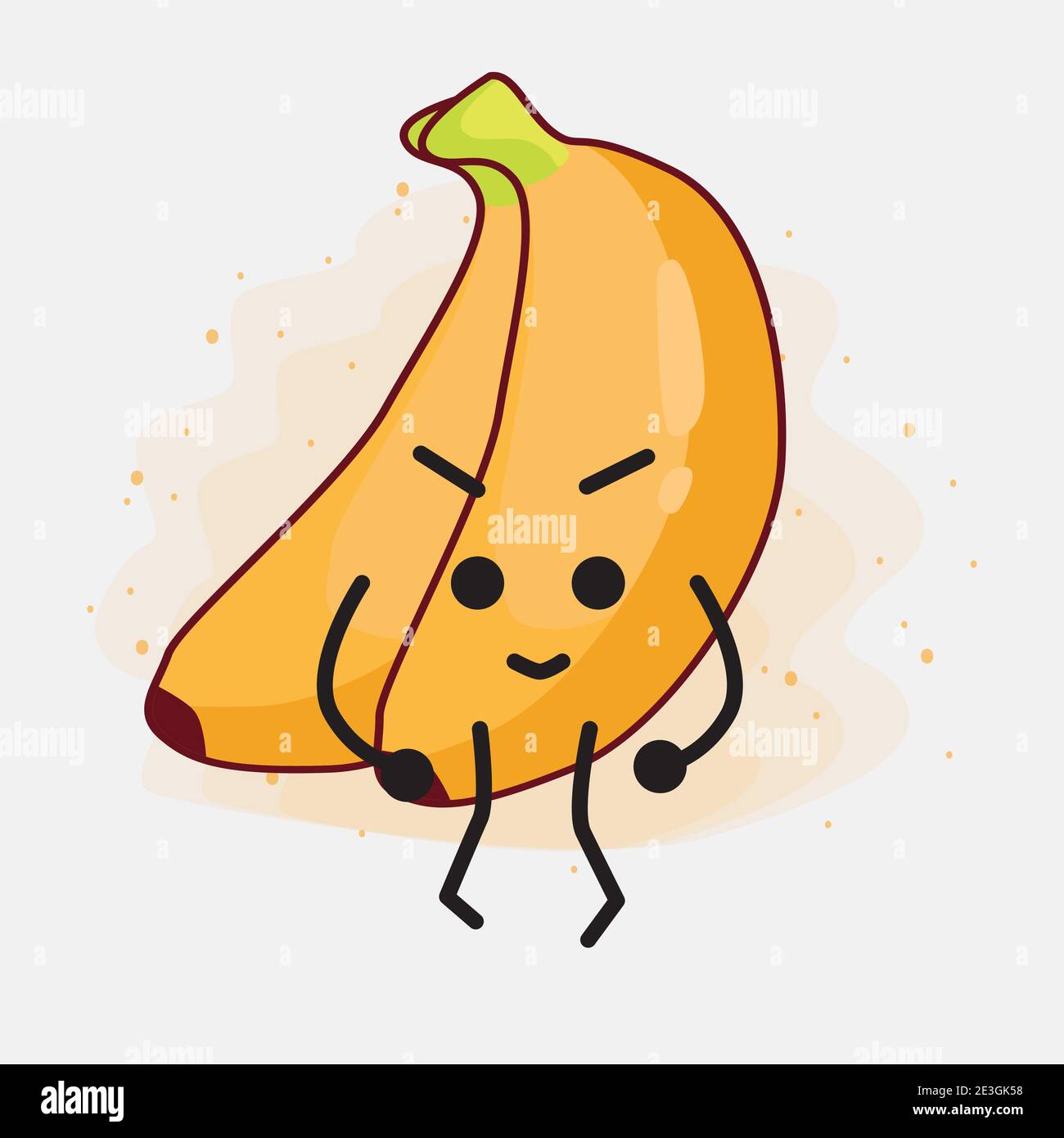 An illustration of cute banana fruit vector character Stock Vector Image & Art - Alamy