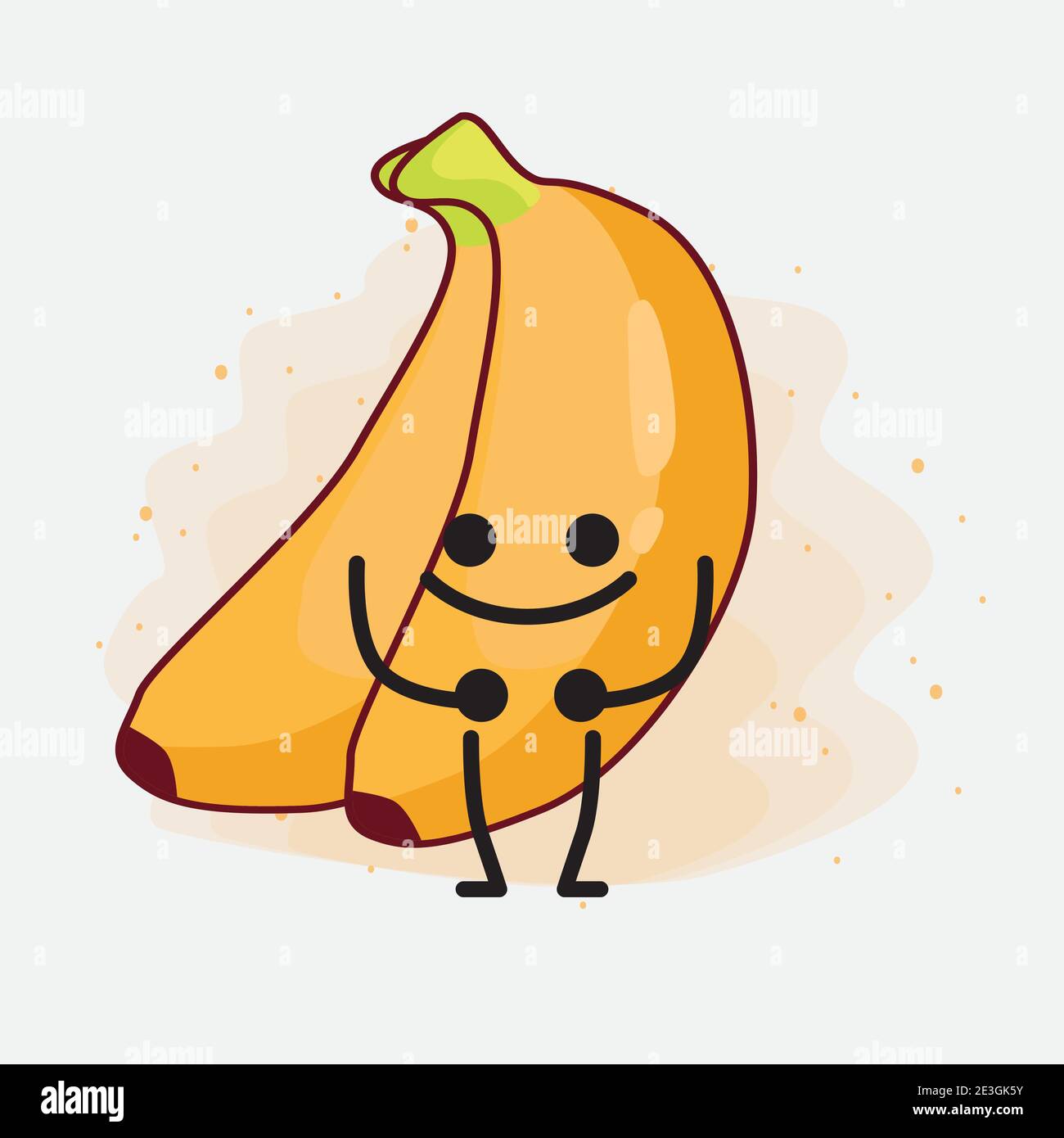 An illustration of cute banana fruit vector character Stock Vector Image & Art - Alamy