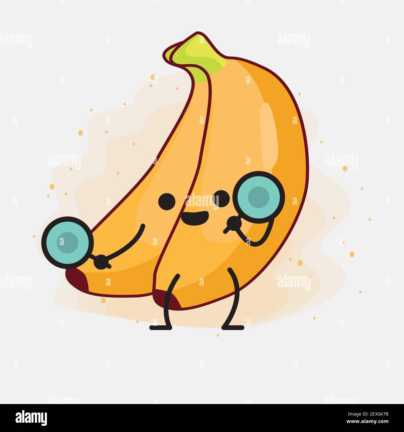 An illustration of cute banana fruit vector character Stock Vector Image & Art - Alamy