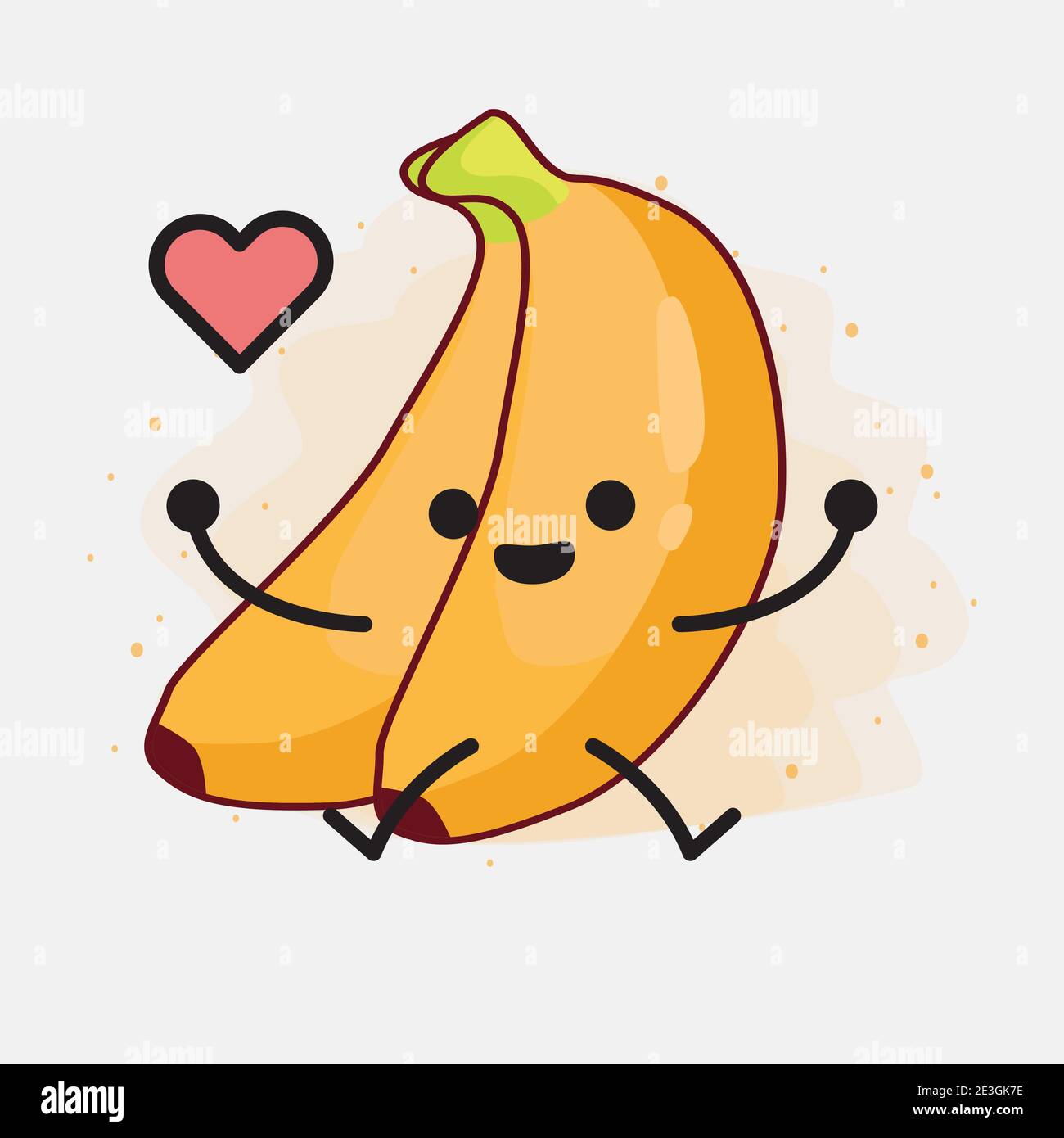 An illustration of cute banana fruit vector character Stock Vector Image & Art - Alamy