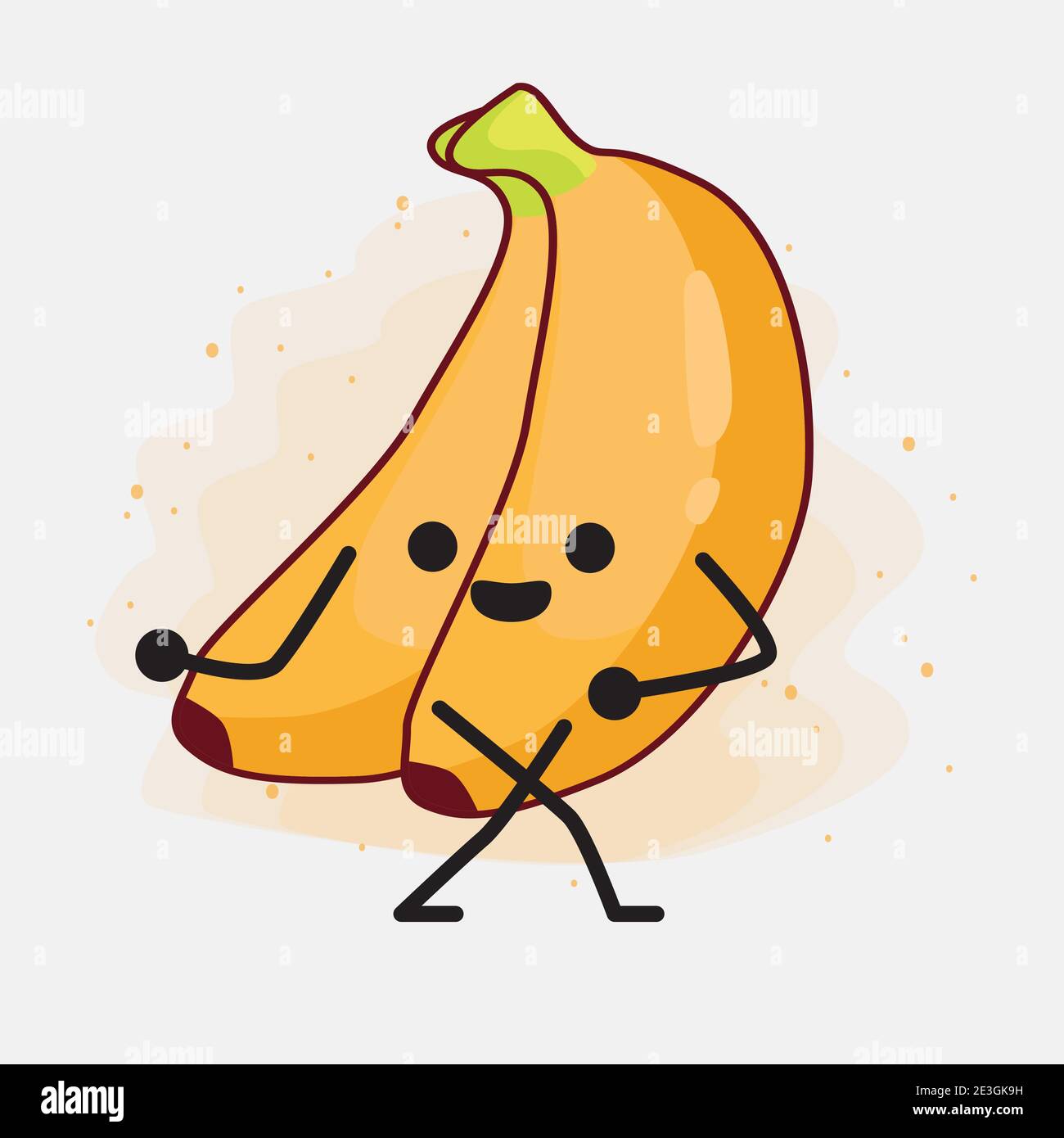 An illustration of cute banana fruit vector character Stock Vector Image & Art - Alamy