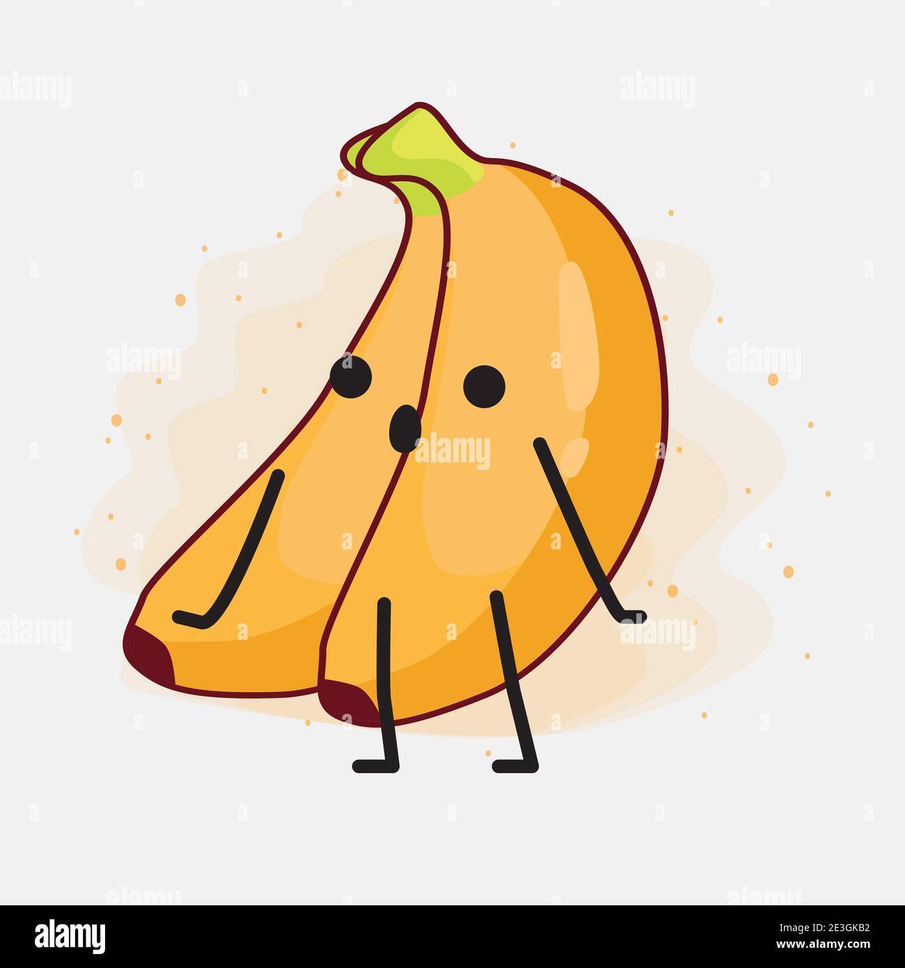 An illustration of cute banana fruit vector character Stock Vector Image & Art - Alamy