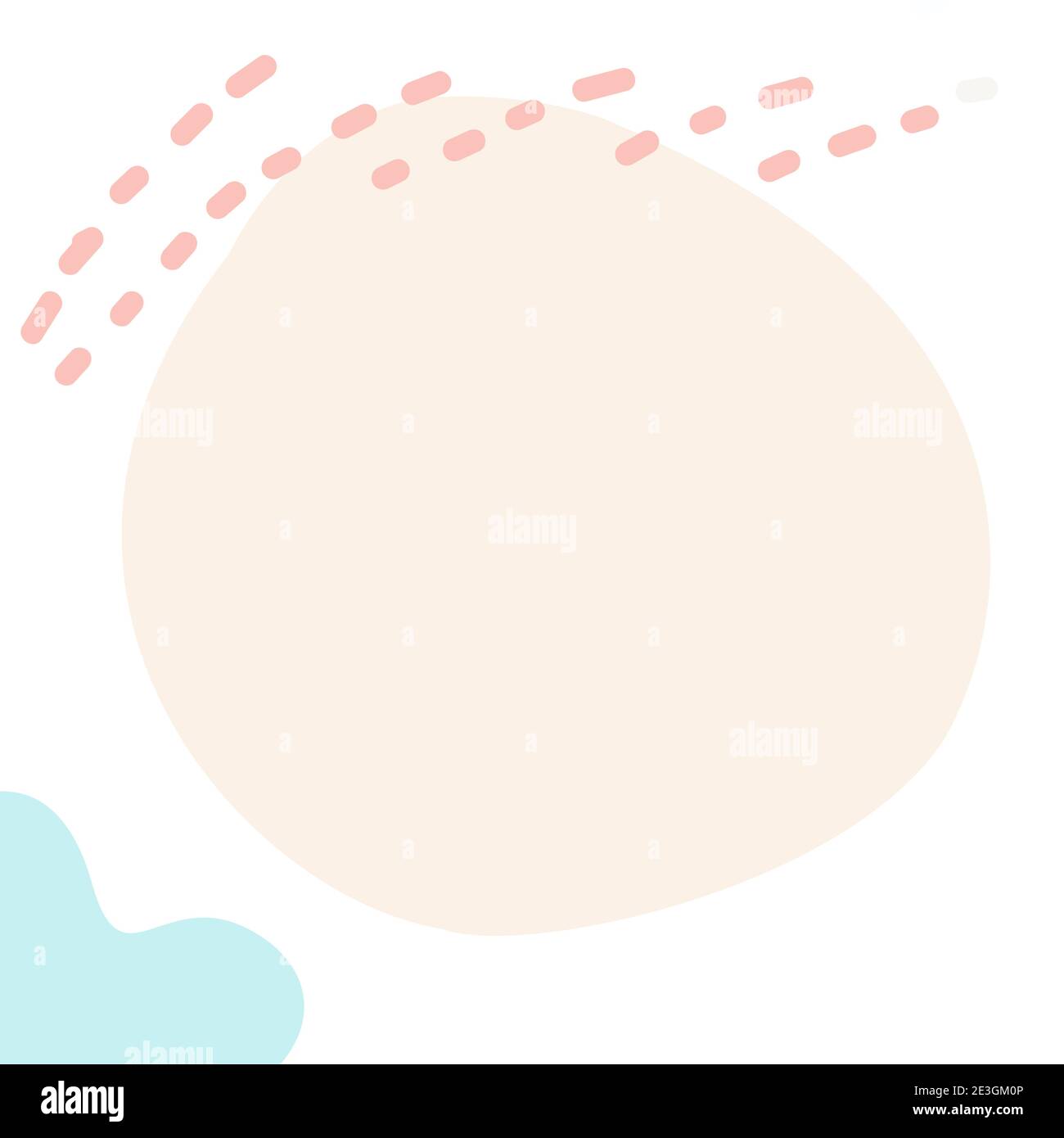 Beige round space for text on an abstract background. Abstract blue ...