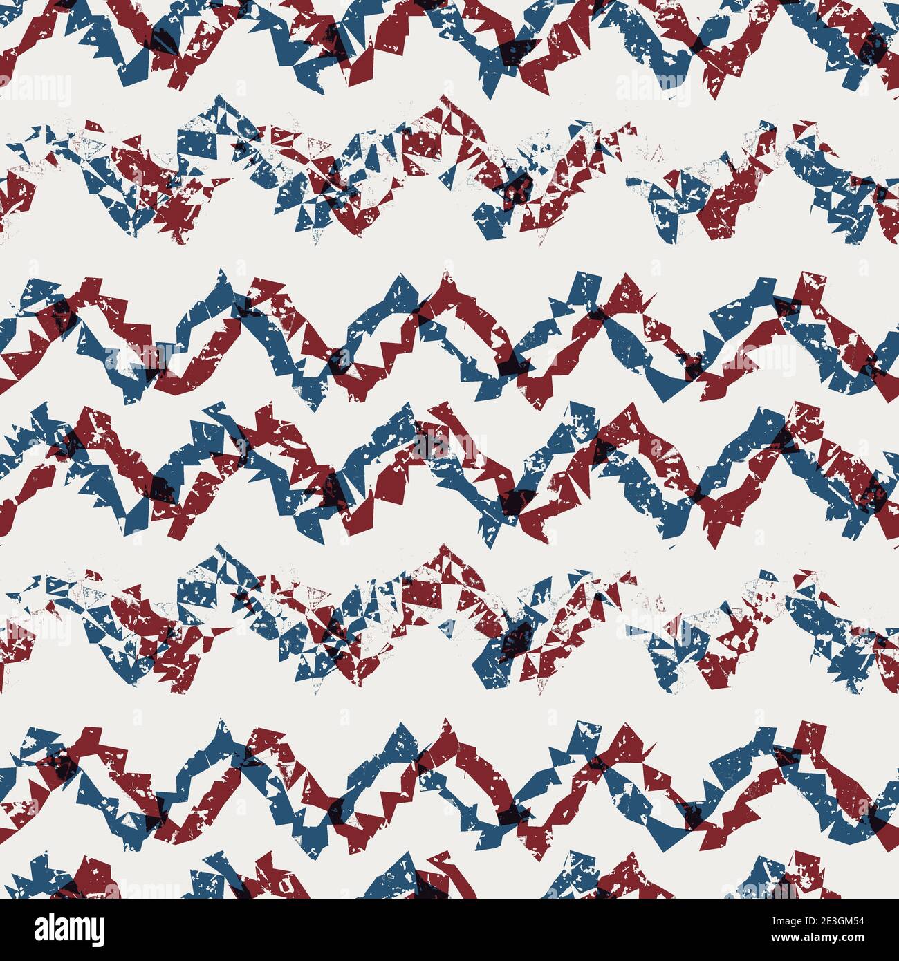 Seamless chevron pattern in red blue black white Stock Photo - Alamy