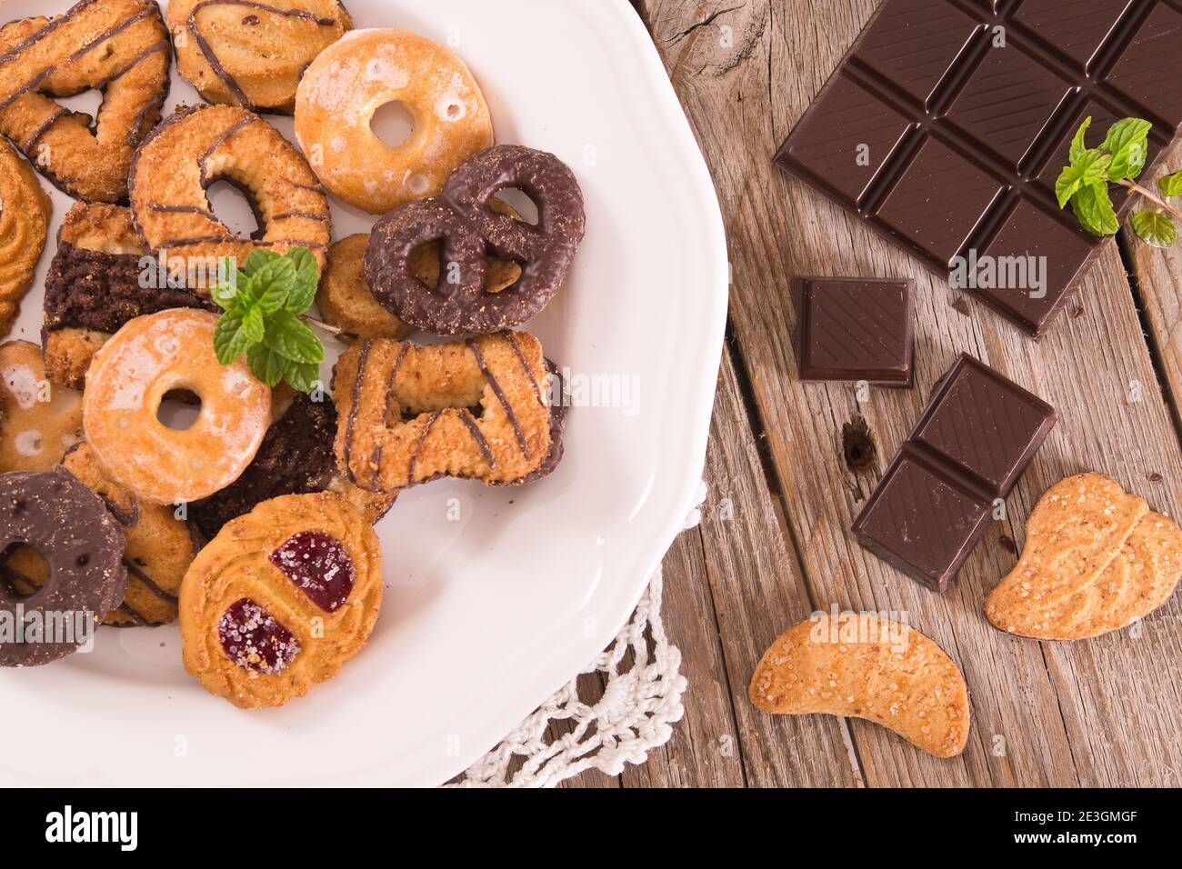 Shortcrust pastry biscuits Stock Photo - Alamy