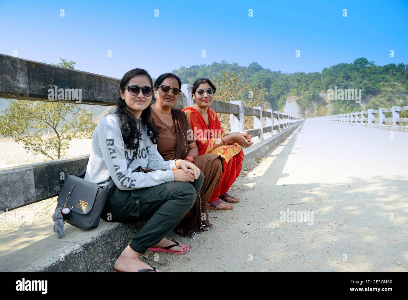 Indian People relaxing after hiking Stock Photo - Alamy