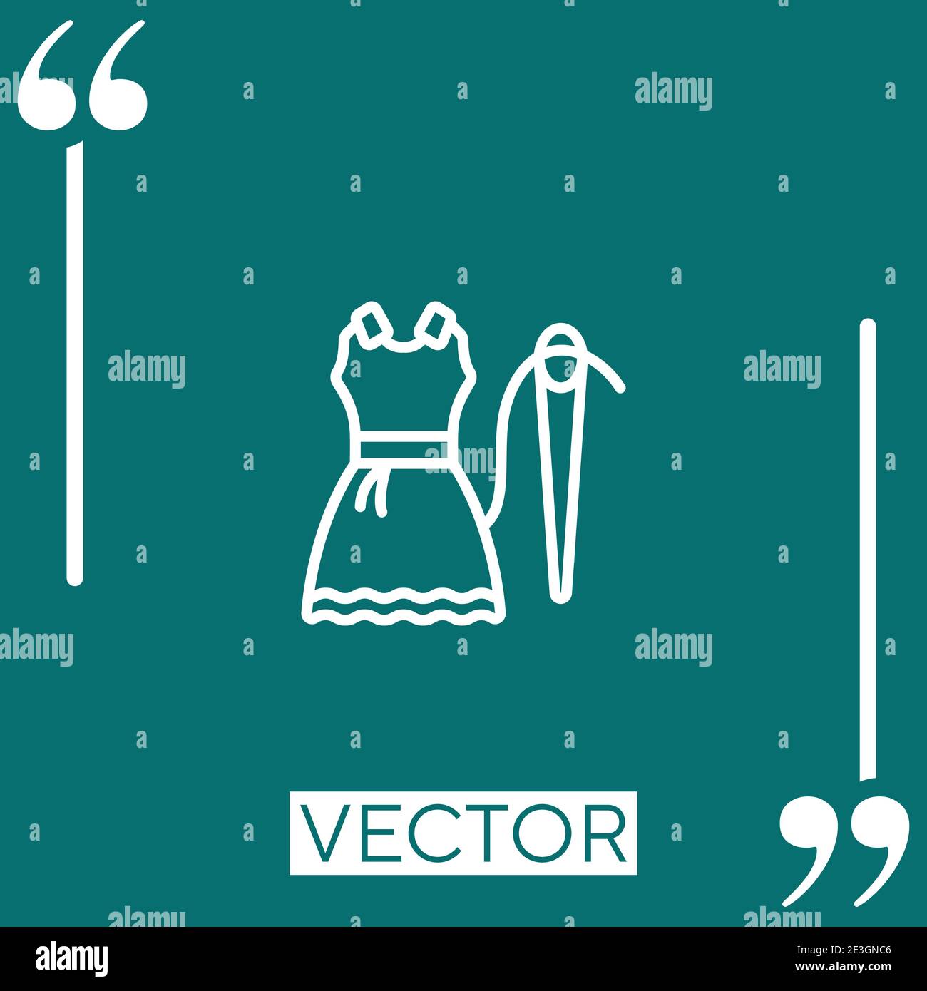 Knitting needle black line Stock Vector Images - Alamy