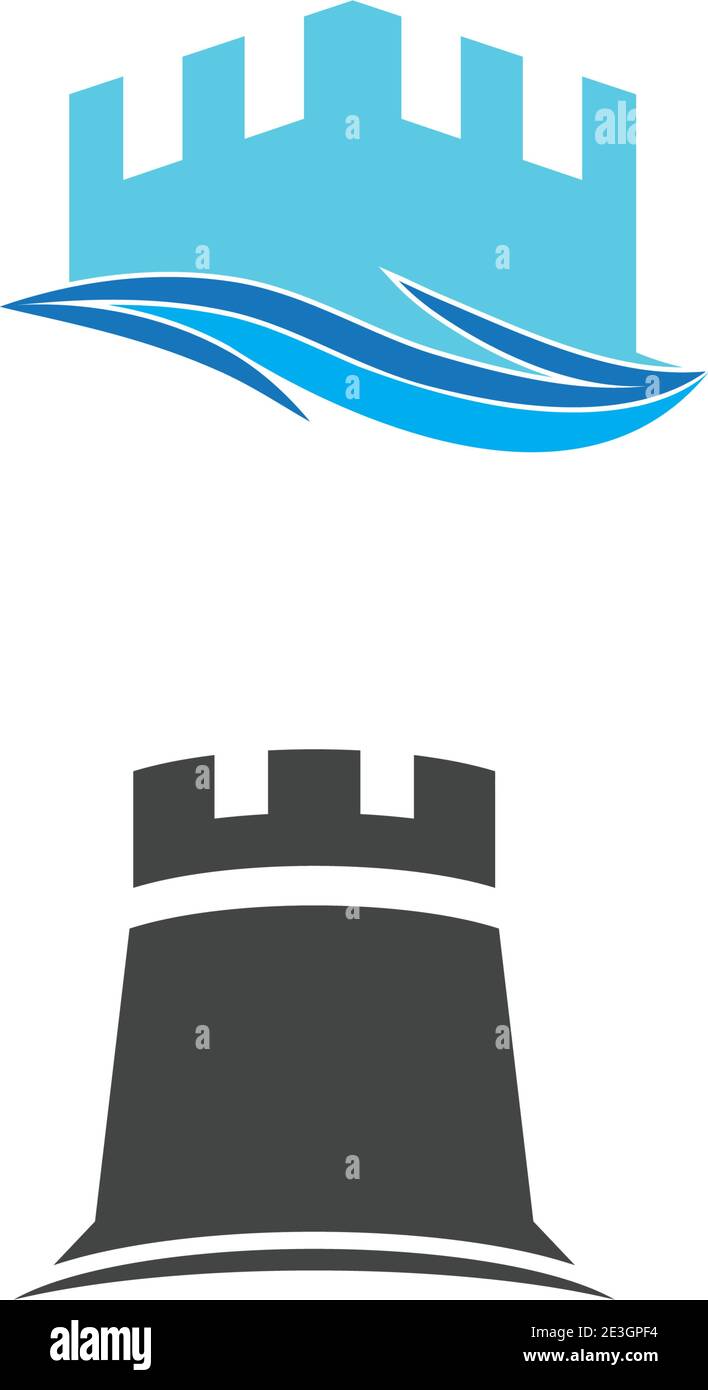 Castle Logo Template vector symbol nature Stock Vector Image & Art - Alamy