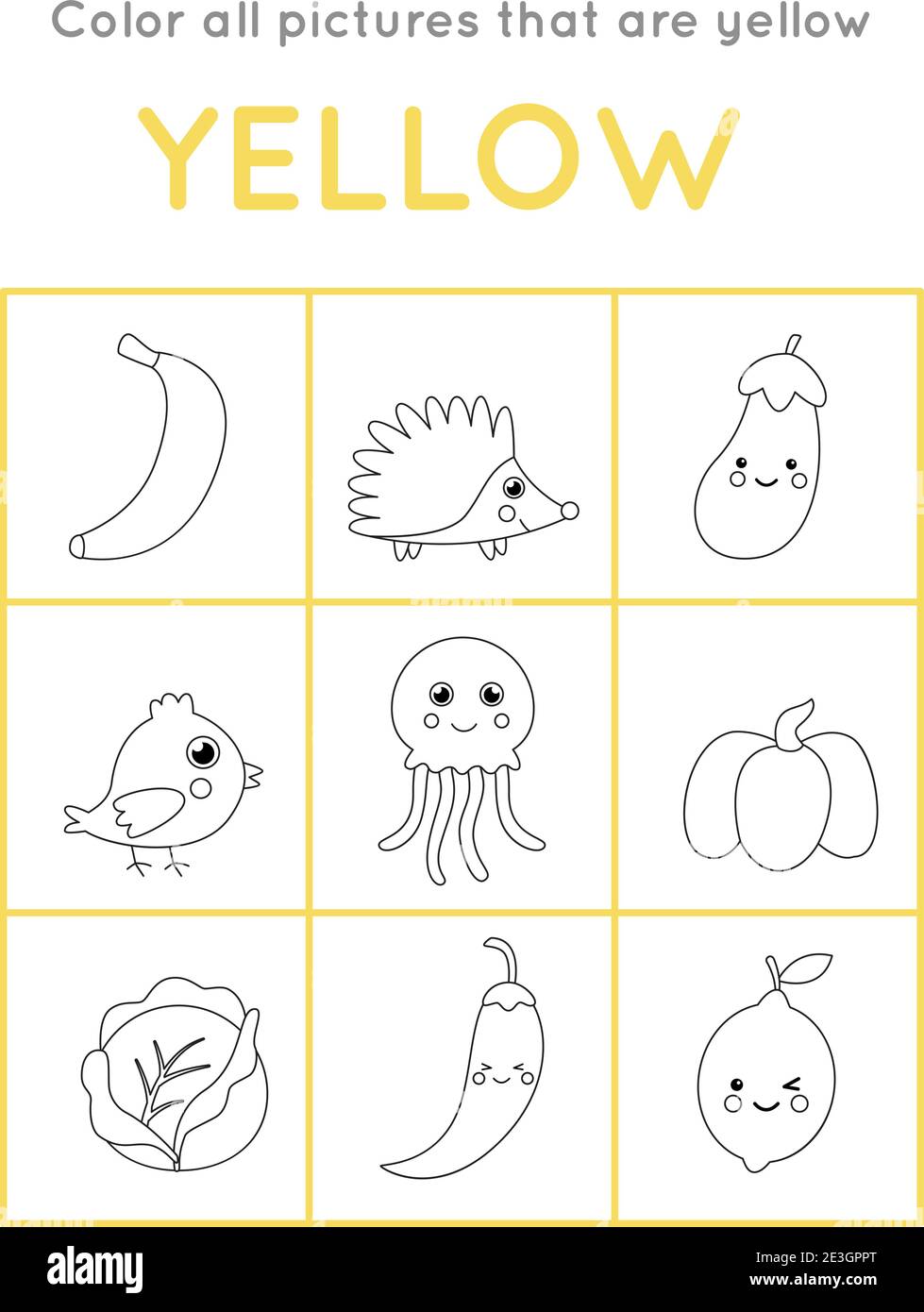 Cartoon Objects Coloring Page High Resolution Stock Photography and ...