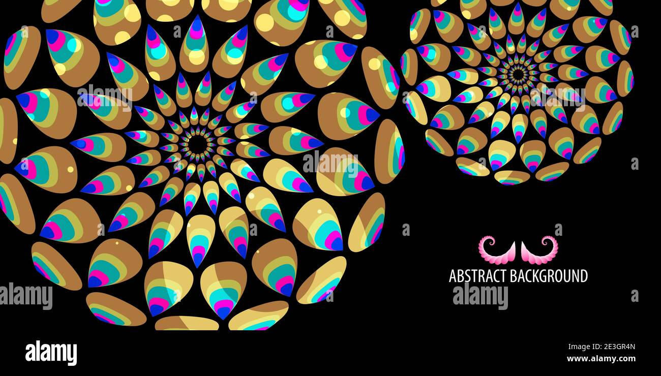 Abstract colorful background creative graphics template with blended ...