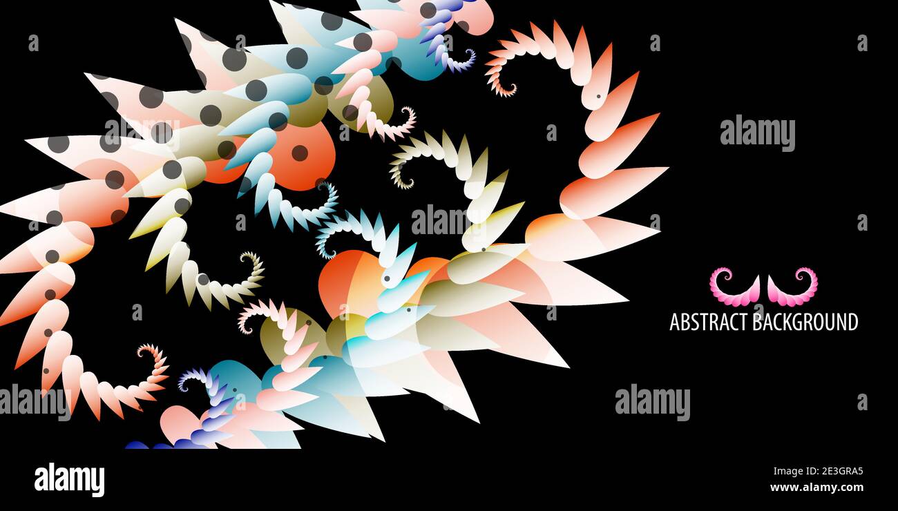 Abstract colorful background creative graphics template with blended ...