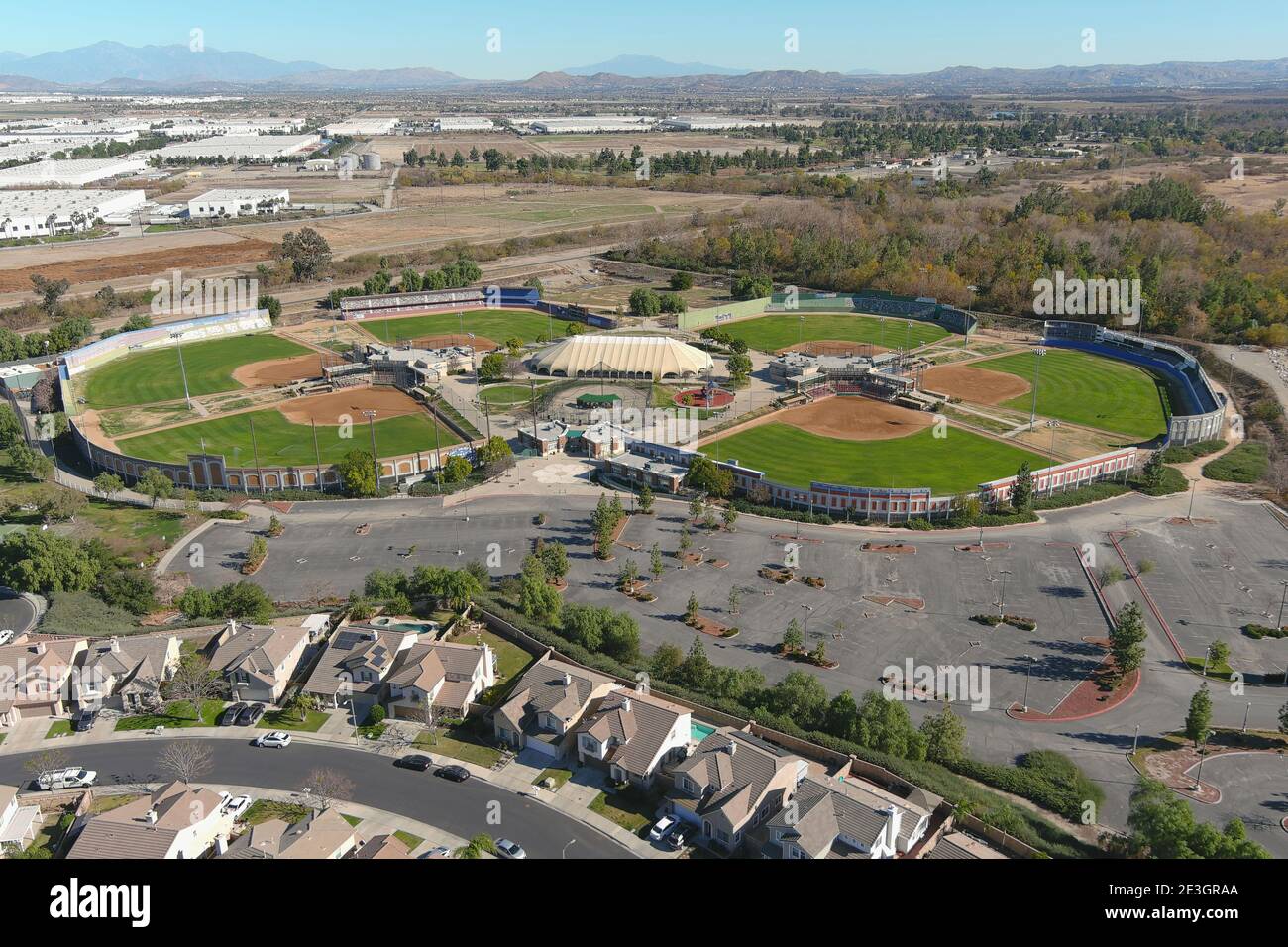 An Aerial View Of Big League Dreams Sports Park Sunday Jan 17 2021