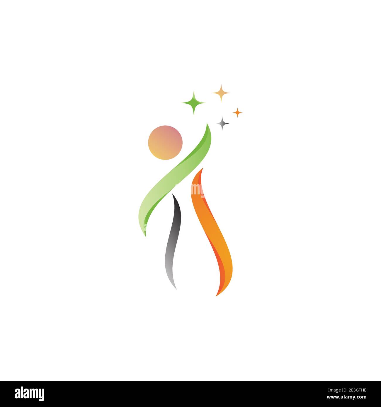 Fun people Healthy Life Logo template vector icon Stock Vector Image ...