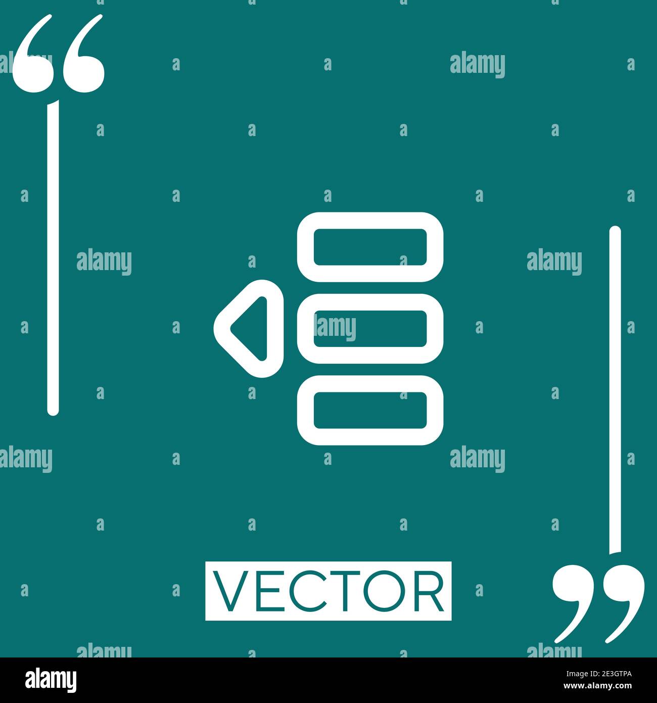 Menu Expanding Button Vector Icon Linear Icon Editable Stroke Line Stock Vector Image And Art Alamy