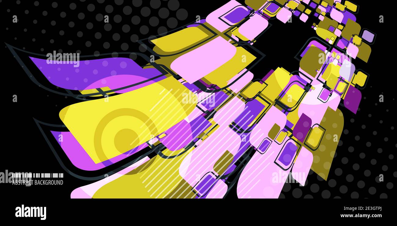 Abstract colorful background creative graphics template with blended ...