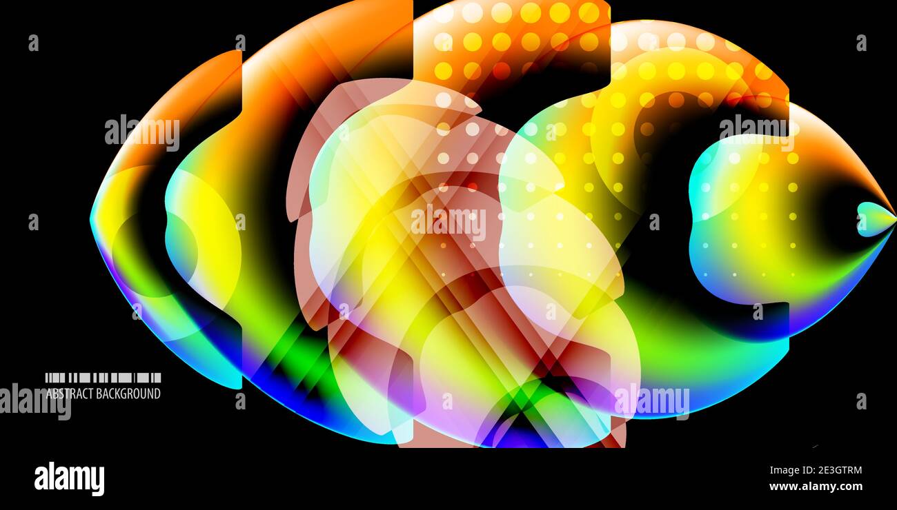 Abstract colorful background creative graphics template with blended ...