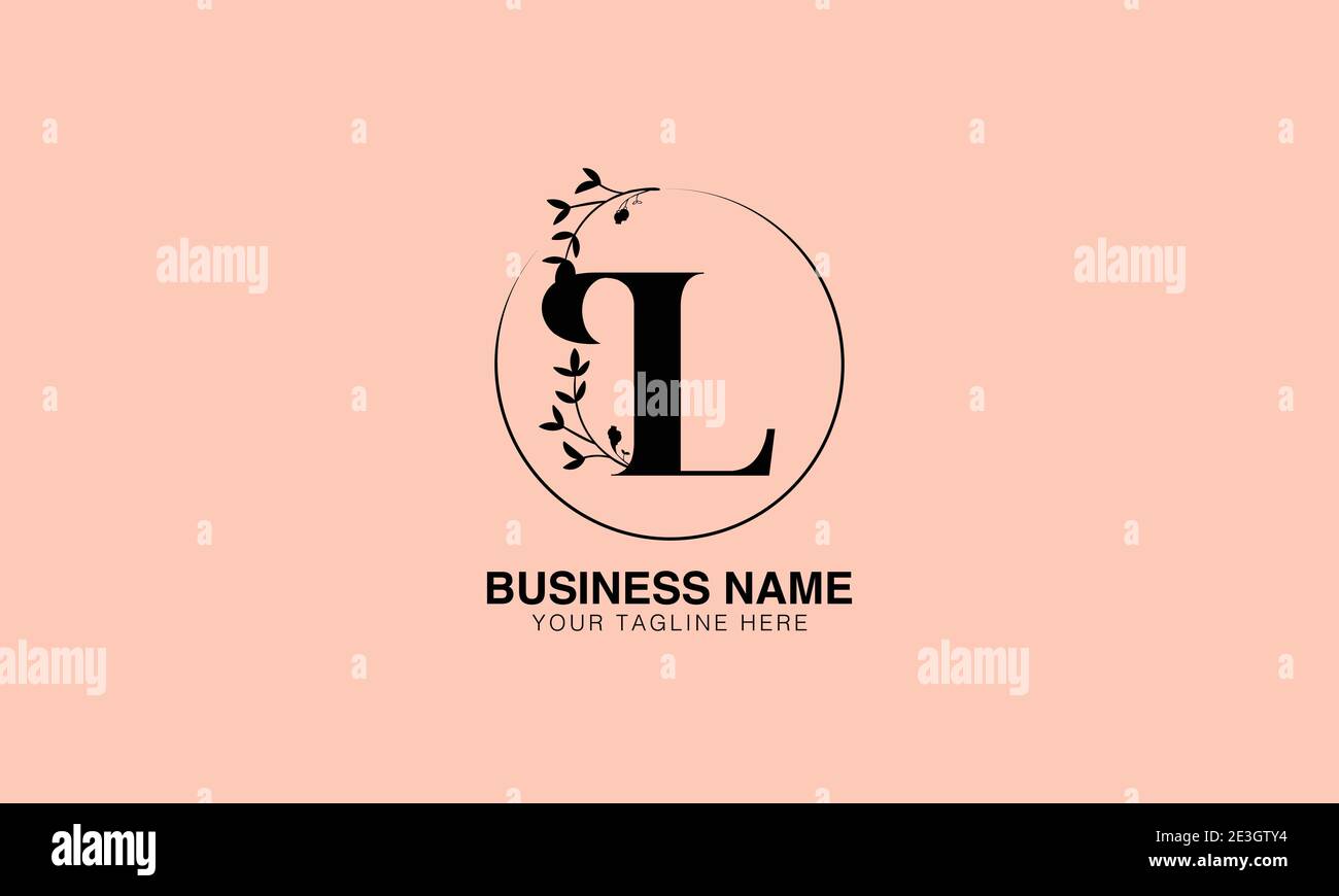 Floral L LL initial logo | initial based modern monogram logo, vector ...